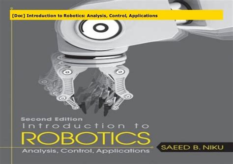 Doc Introduction To Robotics Analysis Control Applications