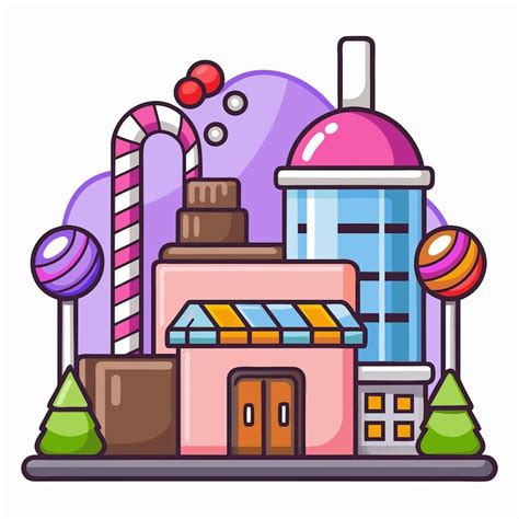 Premium Vector Fresh Candy Factory Vector Icon Art