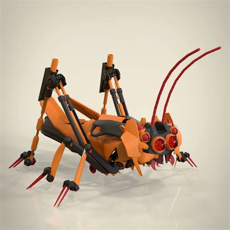 Robotic Grasshopper 3D Model