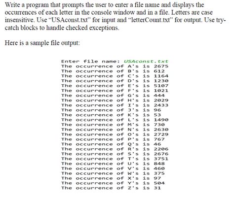 solved write a program that prompts the user to enter a file