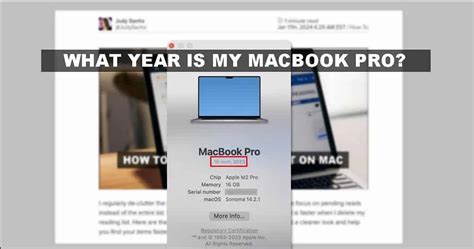 How Do I Find Out What Year My MacBook Pro Is The Mac Observer