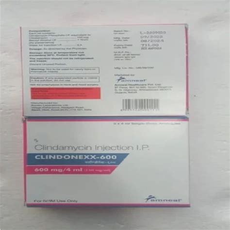 Clindonexx 600 Clindamycin Inj 600mg 4ml At Rs 100 Piece Skin Care