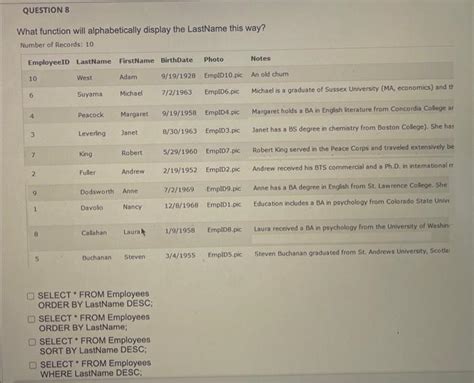 Solved Question 7 Using The Customers Table What Query Would