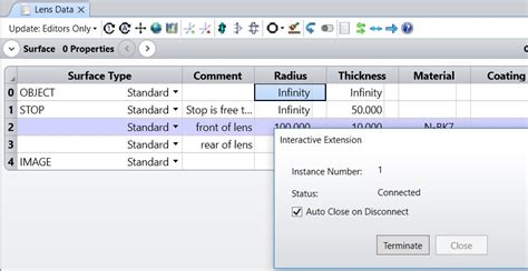 Connect To OpticStudio From Python With The ZOS API Interactive Extension Knowledgebase