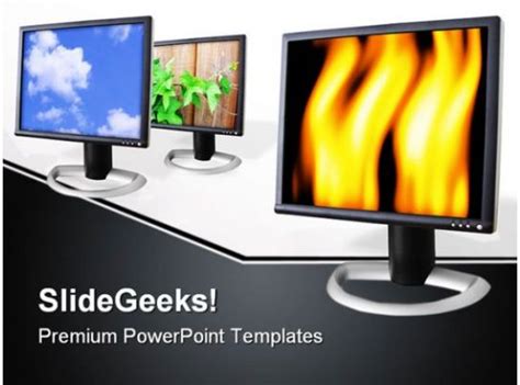 Computer Monitor Colors Internet Powerpoint Templates And Powerpoint Backgrounds 0211