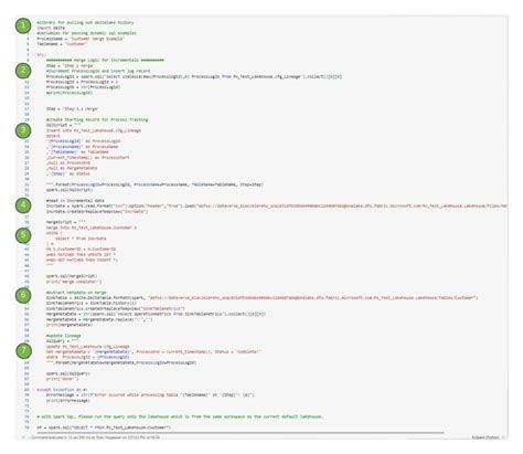 Capture Merge With Fabrics Lakehouse Using Notebooks The Data