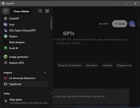 ChatGPT Desktop Version, [Companion Popup Window] Sidebar not closing - Bugs - OpenAI Developer ...