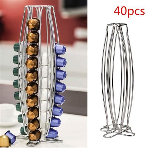 NESPRESSO 40 CAPSULE POD HOLDER STAND TOWER RACK STORAGE Hawana Gift Boutique