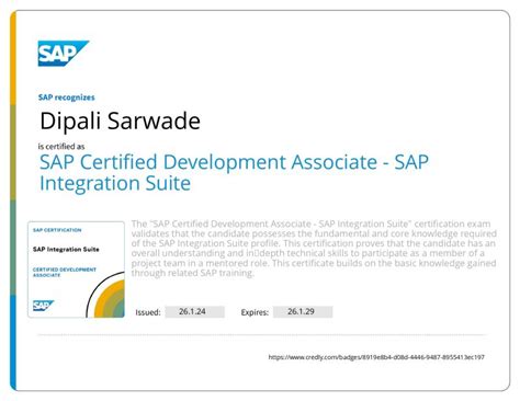 Sapintegrationsuite Saplearning Sapbtp Sapcertification Dipali Sarwade 13 Comments