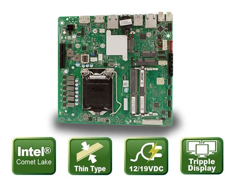 Thin Mini Itx Board With Comet Lake 10 Core Cpu Support Industrial Computer And Components