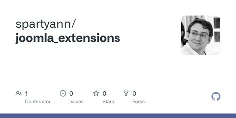 Github Spartyannjoomlaextensions