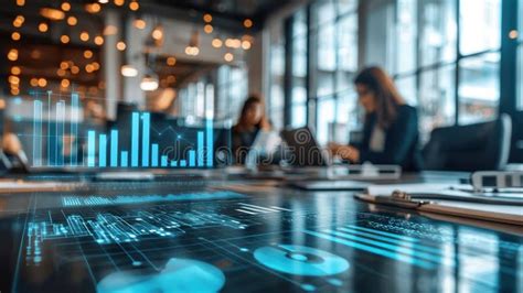 Data Analysis Meeting Office Space Digital Visuals Professional Environment Collaborative