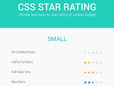 CSS Star Rating By FlashBlue On Dribbble