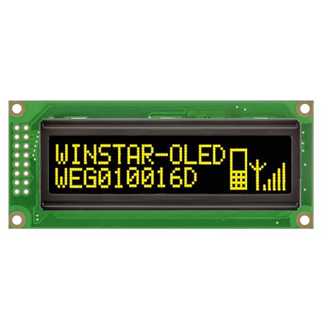 Weg010016dlpp5n00100 Winstar Longlife Oled Graphic Display Module Unisystem Supplier And