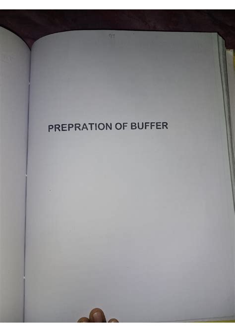 Preparation Of Buffer Prepration Of Buffer 98 Preparation Of Buffers