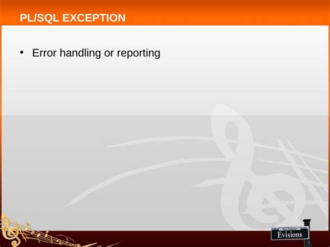Columns Report Query PL SQL EXCEPTION