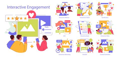 Interactive Engagement Flat Illustration 46910033 Vector Art At Vecteezy