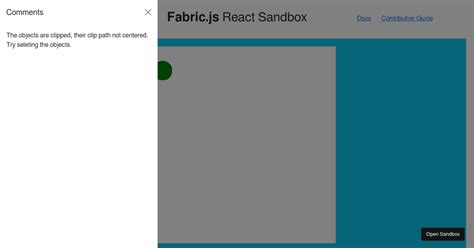 Fabric App Codesandbox