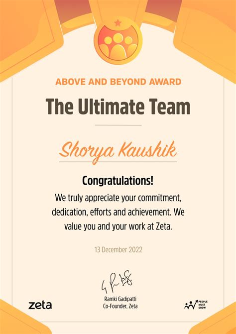 Shorya Kaushik On Linkedin Thanks Zeta For The Recognition