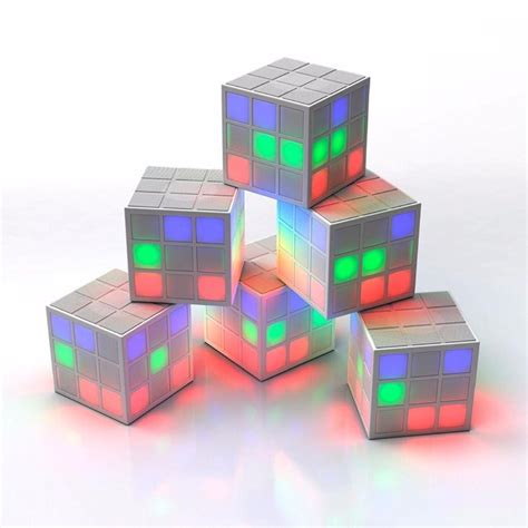 20 Rectangular Magic Cube Wireless Led Bluetooth Speaker 3 W At Rs