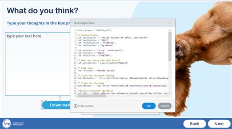 exporting storyline data to word javascript in storyline 360 2
