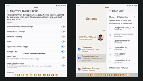 New Method To Cast Galaxy Screen To Google Cast Using Smart View SamMobile