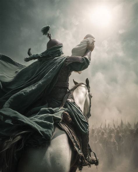 پوستر تصویر سازی لحظه شهادت حضرت علی اصغر سیدنا