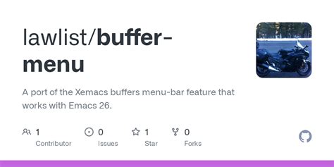 Github Lawlistbuffer Menu A Port Of The Xemacs Buffers Menu Bar