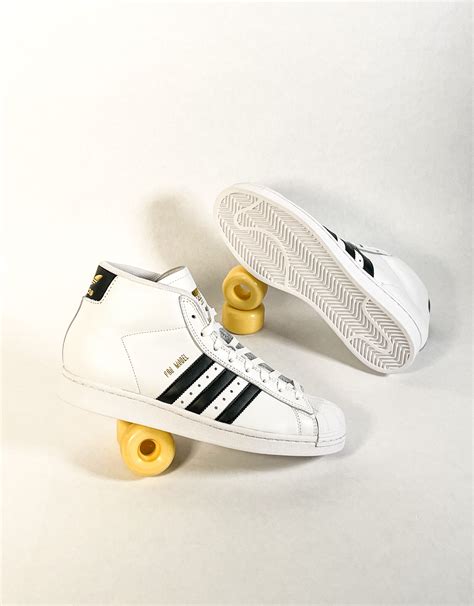 Adidas Pro Model Adv White Core Black Gold Metallic Kingswell Los Feliz