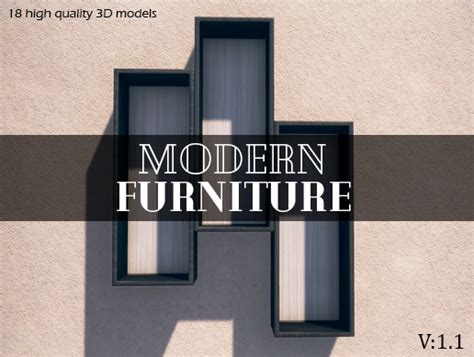 Modern Furniture Pack 10 3d Furniture Unity Asset Store