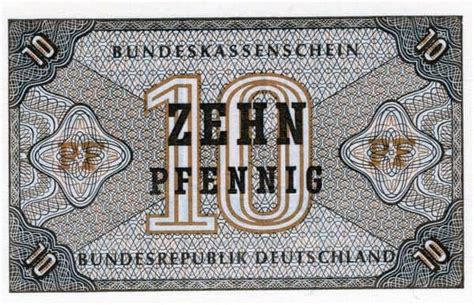 Billete 10 Pfennig Alemania Foronum