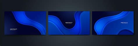 Premium Vector Bright Navy Blue Dynamic Abstract Vector Background
