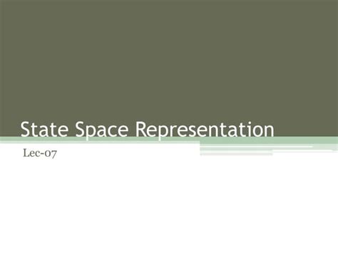 State Space Representation State Space Model Controllability And Observability Derive Transfer
