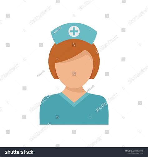Chicken Pox Nurse Icon Flat Illustration Stock Vector Royalty Free Shutterstock