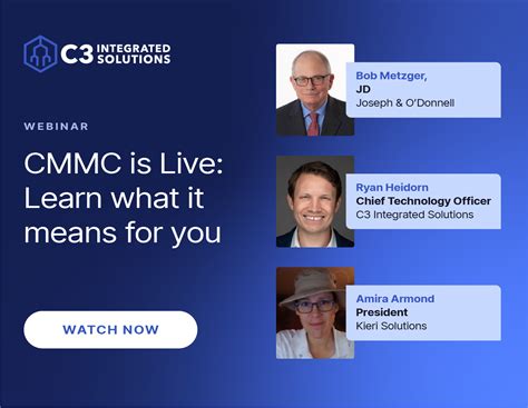 [video] Cmmc Is Here What You Need To Know C3