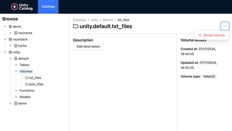 UI Unity Catalog