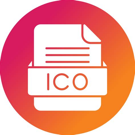 Ico File Format Vector Icon 34117728 Vector Art At Vecteezy