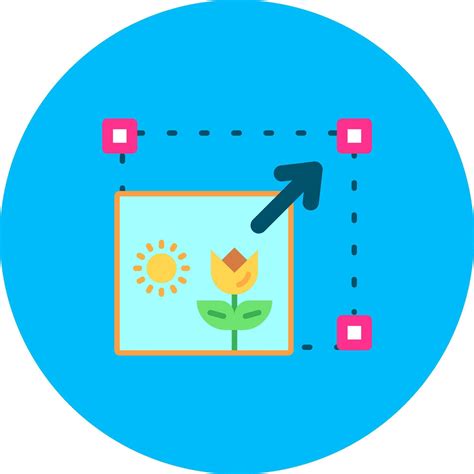 Resizing Flat Circle Icon 37144022 Vector Art At Vecteezy