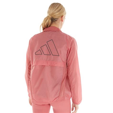 Buy Adidas Womens Run Icons 3 Bar Windbreaker Jacket Wonder Red