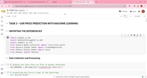 netra gangurde on linkedin datascience machinelearning internship carpriceprediction ai