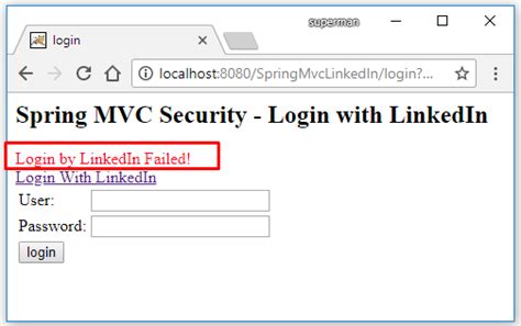 Code Ví Dụ Spring Mvc Security đăng Nhập Bằng Linkedin Stackjava