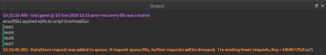 Overheadgui Doesn T Work Despite Having No Errors Scripting Support Developer Forum Roblox