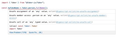 Eslint Just Wants To Elimenate Faker Js You Guys Got The Same Thin · Issue 2243 · Faker Js