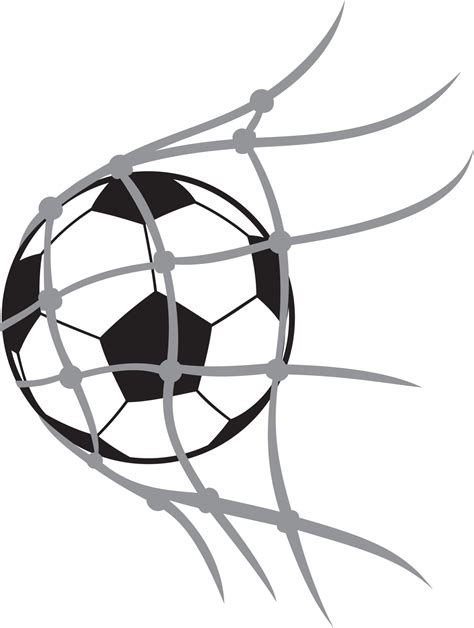 Football Ball In Net 3190195 Vector Art At Vecteezy