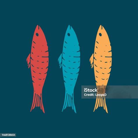 물고기 세트 만화 물고기 스케치 낙서 벡터 일러스트 레이 션 질감에 대한 스톡 벡터 아트 및 기타 이미지 질감 연어 해산물 참치 해산물 Istock