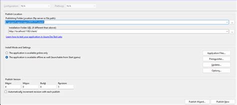 C Net Framework 48 Publish Via Cmd Missing Publishhtm Stack