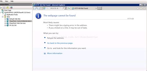 解决 Sharepoint 2013 管理中心登录问题。sharepoint登录不了段传涛的博客 Csdn博客