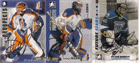 Hells Valuable Collectibles Devan Dubnyk 3 Autographed Cards
