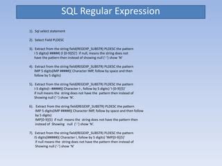 RPG Sql Regular Expression PPT