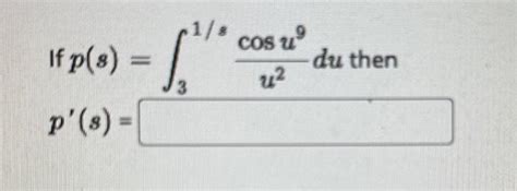 solved p s ∫31 su2cosu9d